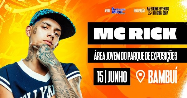 MC RICK EM BAMBUI em Bambuí - Sympla