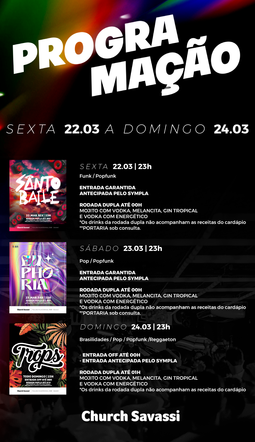 Unidade Savassi sexta 22/03 a domingo 24/03 em Belo Horizonte - Sympla