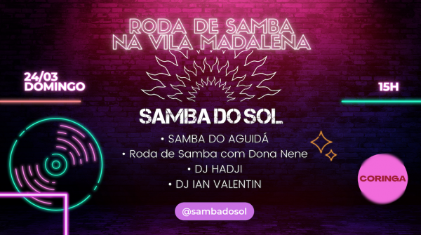 SAMBA DO SOL VOLTOU! em São Paulo - Sympla