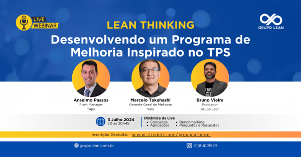 DESENVOLVENDO UM PROGRAMA DE MELHORIA INSPIRADO NO TPS - Grupo Lean Live #53 - online - Sympla