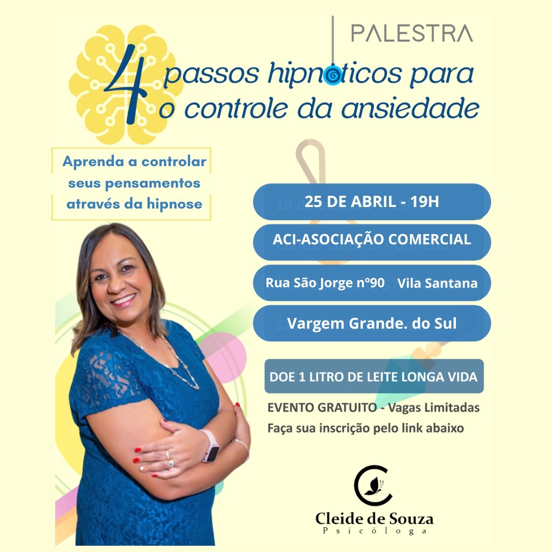 CLEIDE DE SOUZA -PSICÓLOGA/HIPNOTERAPEUTA - Produtor - Eventos e ...