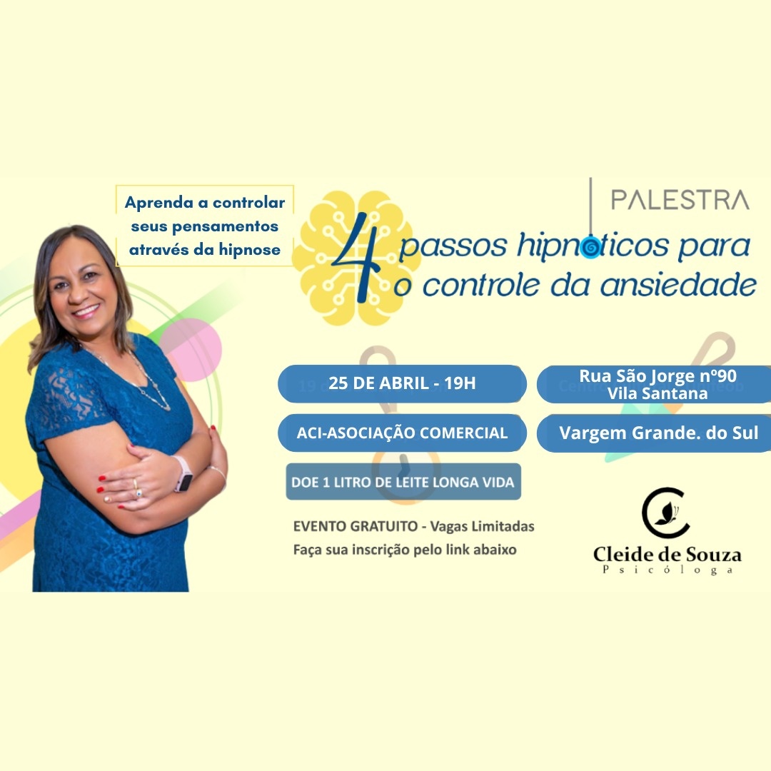 CLEIDE DE SOUZA -PSICÓLOGA/HIPNOTERAPEUTA - Produtor - Eventos e ...