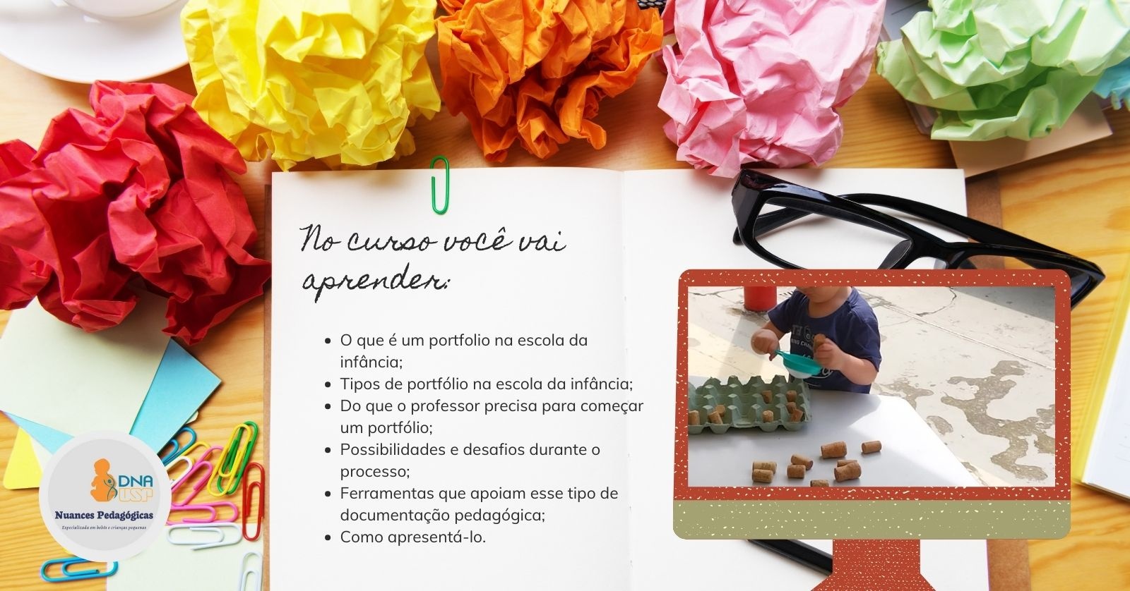 Portfolios na Educação Infantil: possibilidades práticas - online - Sympla