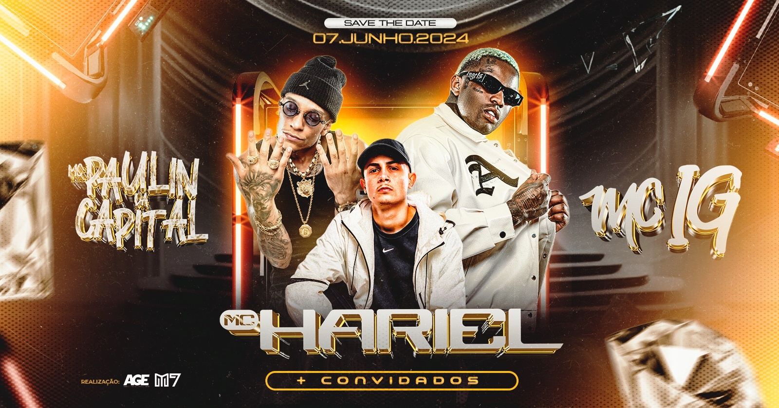 Mc Hariel + Mc Ig + Mc Paulin da Capital no Piazza Notte em Curitiba ...