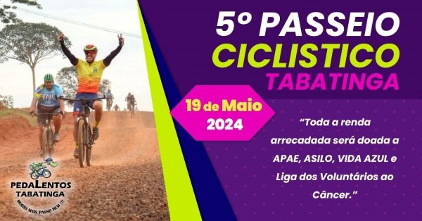5° PASSEIO CICLÍSTICO DE TABATINGA SP em Tabatinga - Sympla