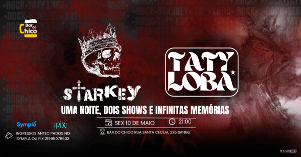 CLASSIC ROCK ALL NIGHT COM STARKEY E TATY LOBA em Rio de Janeiro - Sympla