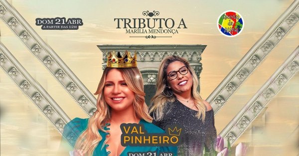 TRIBUTO A MARÍLIA MENDONÇA COM VAL PINHEIRO NA ATIPA em São Paulo - Sympla