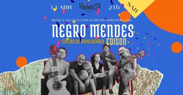 Negro Mendes - Música Afro Peruana em Rio de Janeiro - Sympla