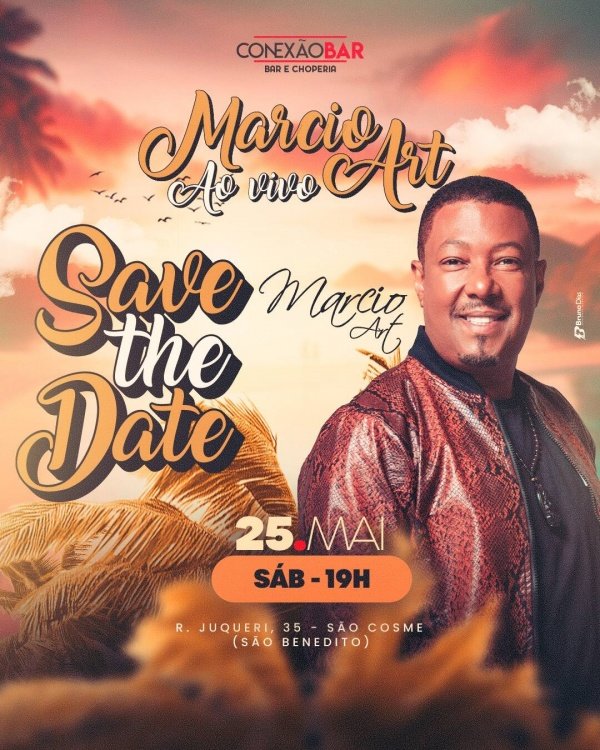 MARCIO ART AO VIVO NO CONEXÃO em Santa Luzia - Sympla