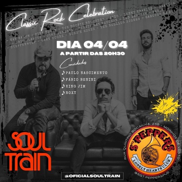 Soul Train & Friends - Classic Rock Celebration em Porto Alegre - Sympla