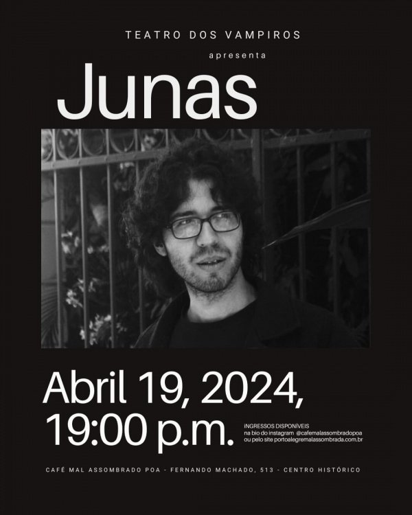 Show Acústico do Junas em Porto Alegre - Sympla