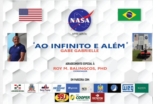 Palestra NASA: Gabe Gabrielle (speaker) em Joinville - Sympla