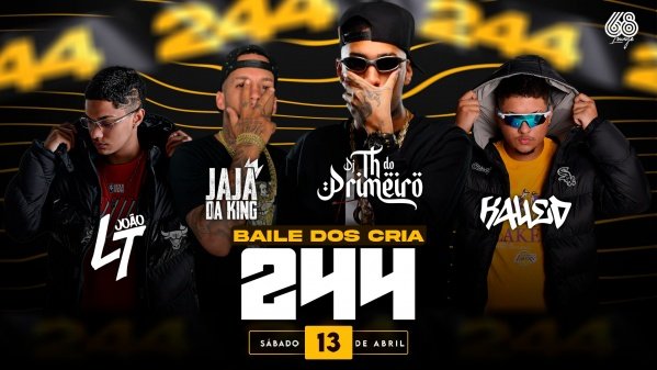 BAILE DOS CRIA 244 em Governador Valadares - Sympla