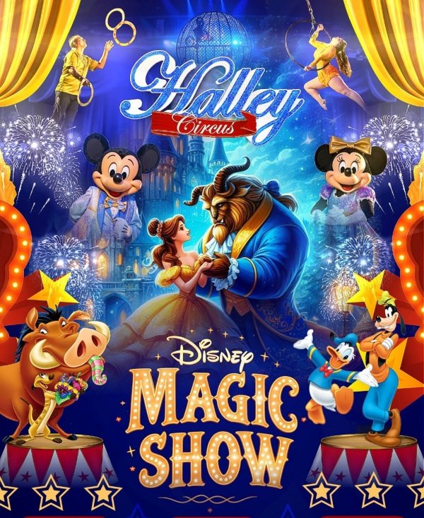 Halley Circus|Disney Magic Show|Sábado às 16h30 em Visconde do Rio ...