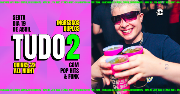 TUDO 2 :: POP & FUNK :: DRINKS DUPLOS :: 19.04 @CUCKO em Porto Alegre ...