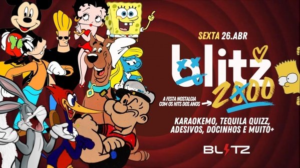 BLITZ 2000 - A FESTA COM OS HITS DOS ANOS 2000!!! em São Paulo - Sympla