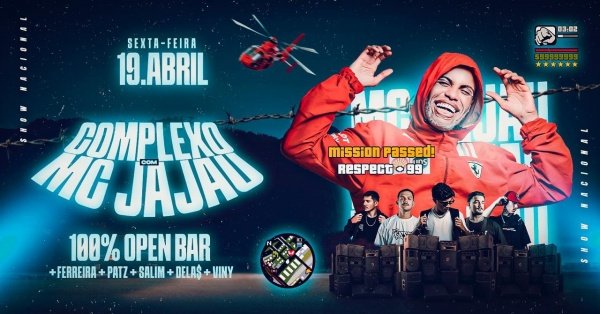 SEXTA | Complexo Com Mc Jajau | 19.04 | Open Bar | Heaven em Rio Grande ...