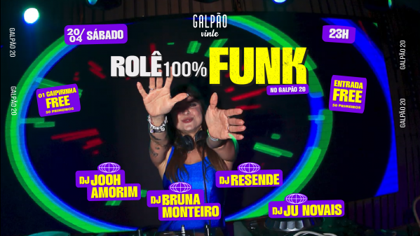 ROLÊ 100% FUNK - Galpão 20 em Ribeirão Preto - Sympla