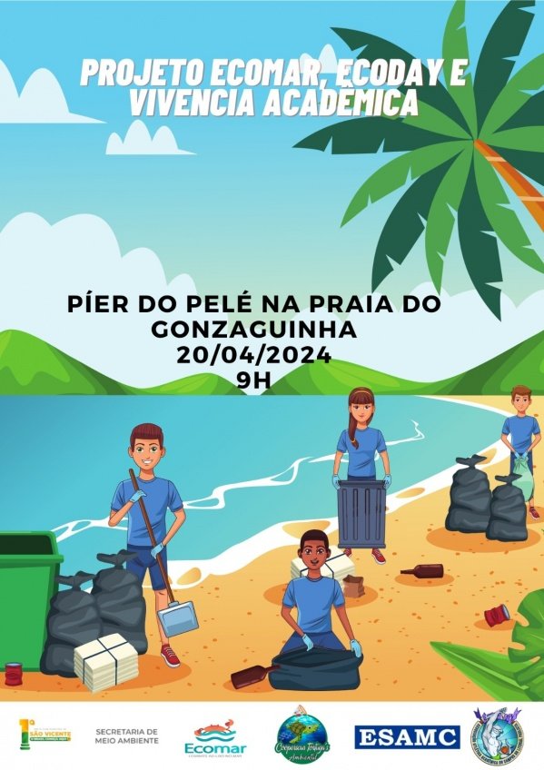 PROJETO ECOMAR, ECODAY E VIVÊNCIA ACADÊMICA em São Vicente - Sympla