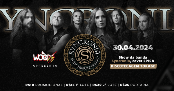 Syncronia - Épica Tributo no Woods em Campinas - Sympla