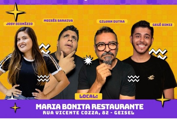 Stand Up Comedy no Maria Bonita em João Pessoa - Sympla