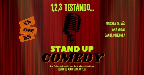 1, 2, 3 TESTANDO... em São Paulo - Sympla