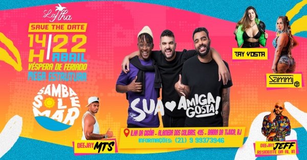 Terceira edição: Samba, Sol & Mar em Rio de Janeiro - Sympla