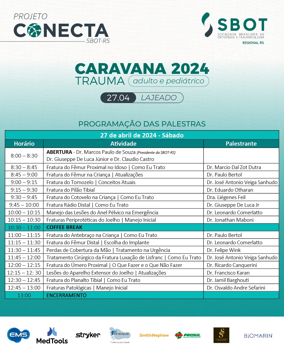 CARAVANA LAJEADO|CONECTA 2024|SBOT-RS em Lajeado - Sympla