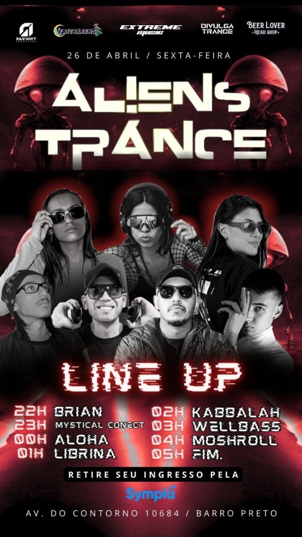 ALIEN TRANCE em Belo Horizonte - Sympla