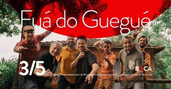 FORRÓ COM FUÁ DO GUEGUÉ NO BOCA CULTURAL em São Paulo - Sympla