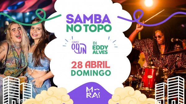 SAMBA NO TOPO - Grupo Odun + Eddy Alves | DOM 28/04 no Mira! em Belo ...