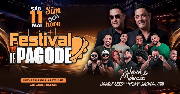 VAVÁ E MARCIO E GRUPO TA NA MEDIDA 11 DE MAIO NO SIM SEM HORA(FESTIVAL ...