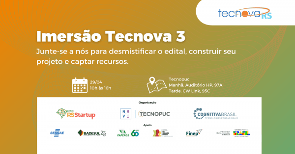 Imersão Tecnova III em Porto Alegre - Sympla
