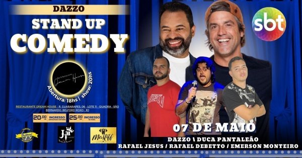 DAZZO STAND UP COMEDY em Belford Roxo - Sympla