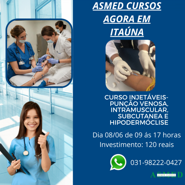 CURSO INJETÁVEIS COMPLETO EM ITAÚNA-MG em Itaúna - Sympla