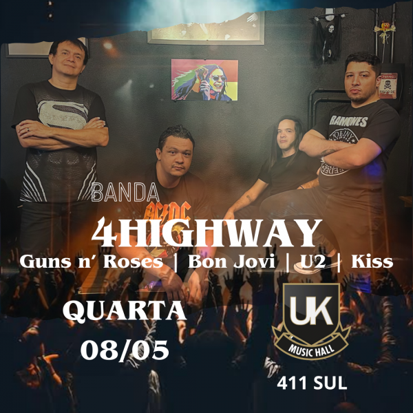 BANDA 4HIGHWAY no UK MUSIC HALL - CERVEJA GELADA E MUITO ROCK!! em ...