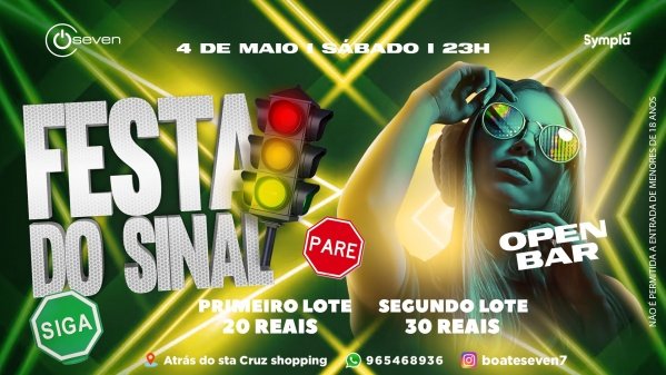 FESTA DO SINAL // OPEN BAR // SEVEN em Rio de Janeiro - Sympla
