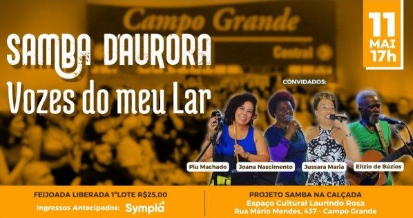 Samba D'Aurora - 11/05/24 (Sábado) em Rio de Janeiro - Sympla