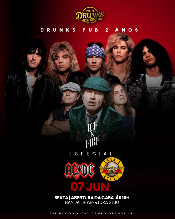 ESPECIAL GUNS N ROSES & ACDC em Rio de Janeiro - Sympla