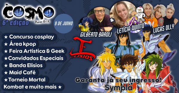 COSMO ANIME GEEK 6 em Cosmópolis - Sympla