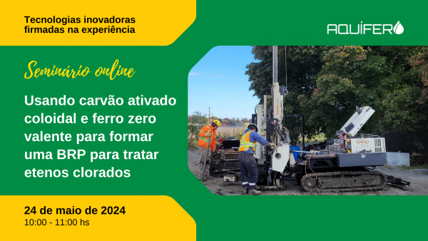 Usando carvão ativado coloidal e ferro zero valente para formar uma BRP ...