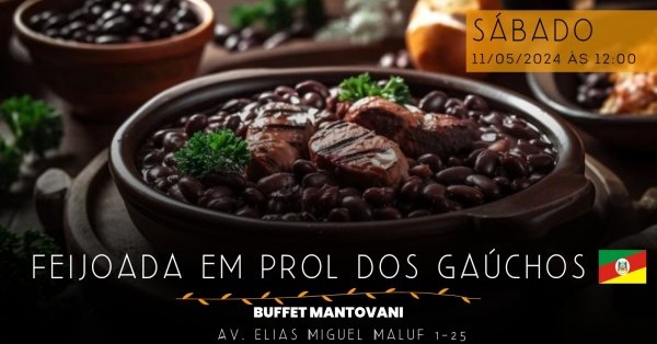 Feijoada em prol dos Gauchos em Bauru - Sympla