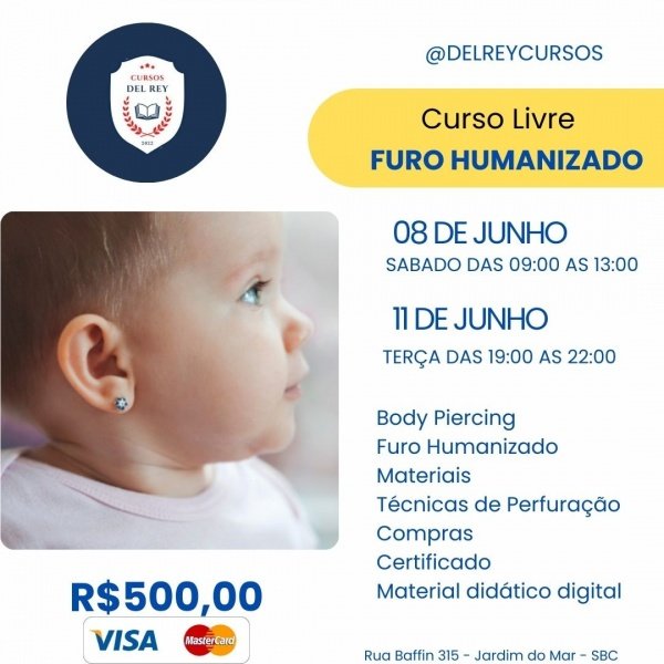 Curso de Furo Humanizado em São Bernardo do Campo - Sympla