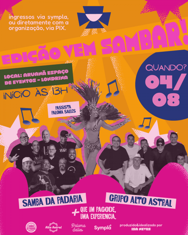 Super Pagodeira - Vem Sambar em Londrina - Sympla