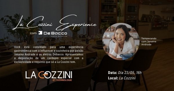La Cozzini Experience em Goiânia - Sympla