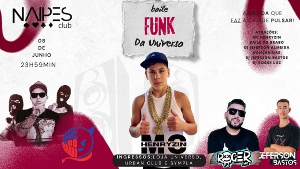 Baile Funk da Universo em Encruzilhada do Sul - Sympla