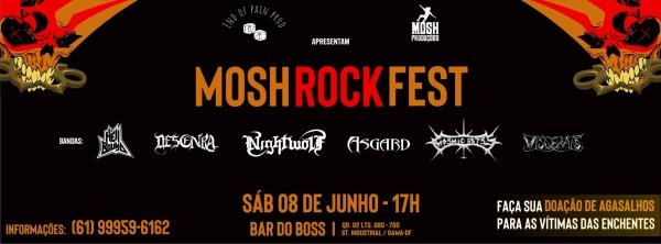 Mosh Rock Fest em Brasília - Sympla