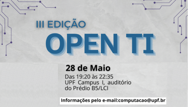 OpenTI 2024-1 - Perspectivas para o ensino, pesquisa e extensão na área ...