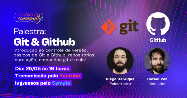 Palestra Git & Github - online - Sympla