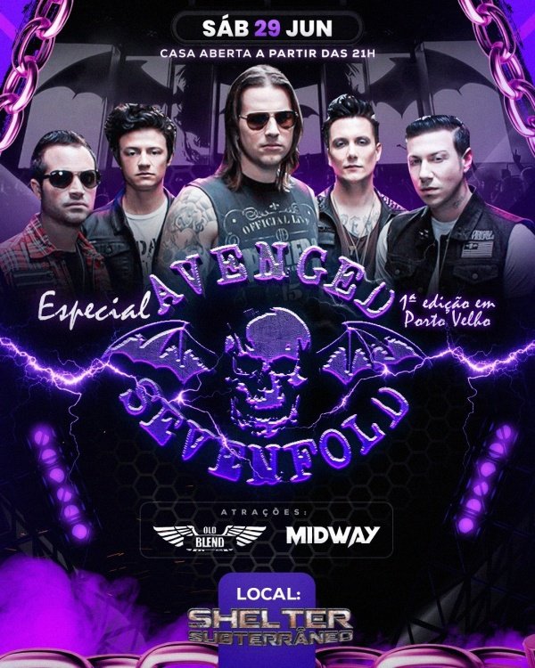Especial Avenged Sevenfold em Porto Velho - Sympla